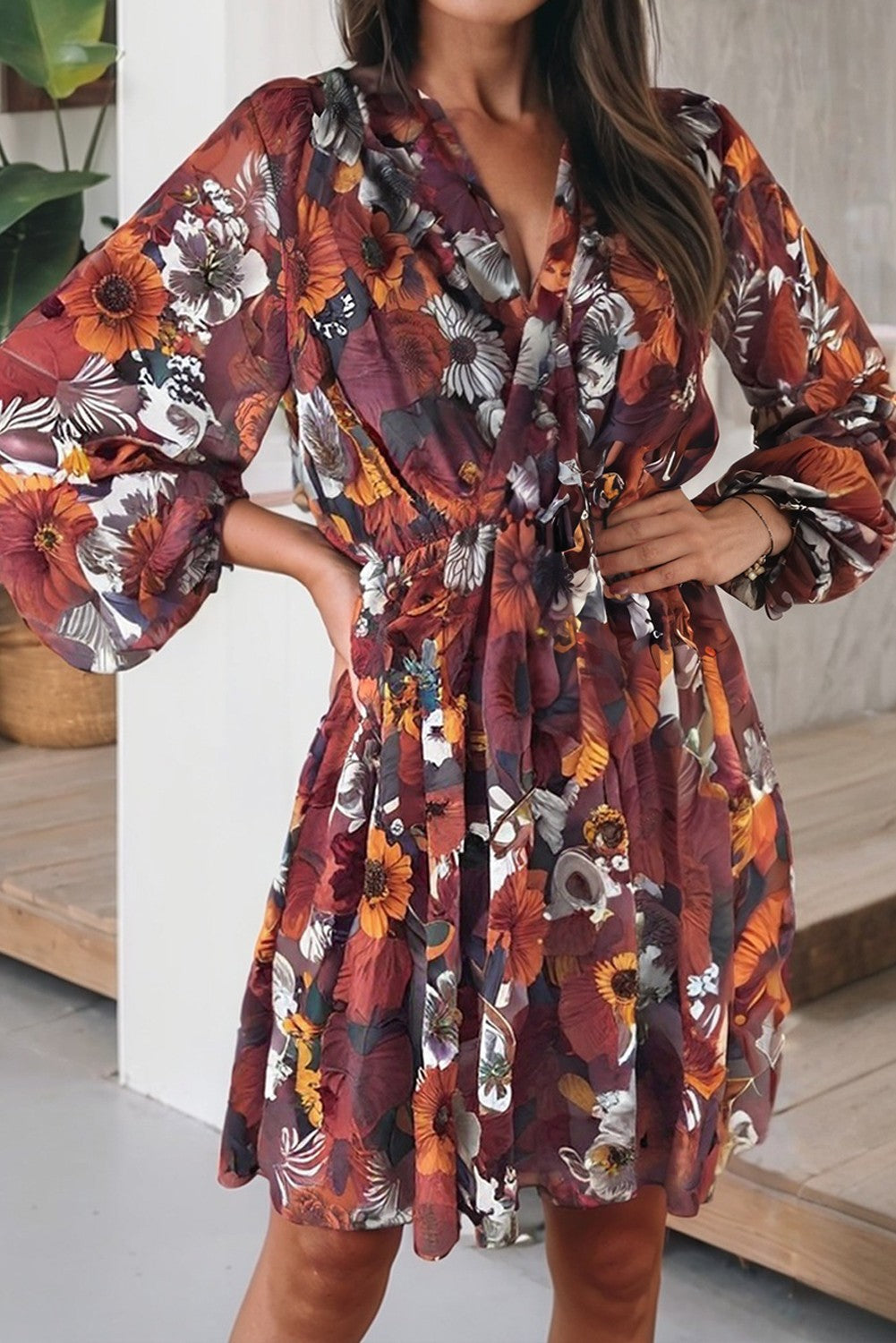 Spin into Fall Floral Dress – Shop Sassy Boutique